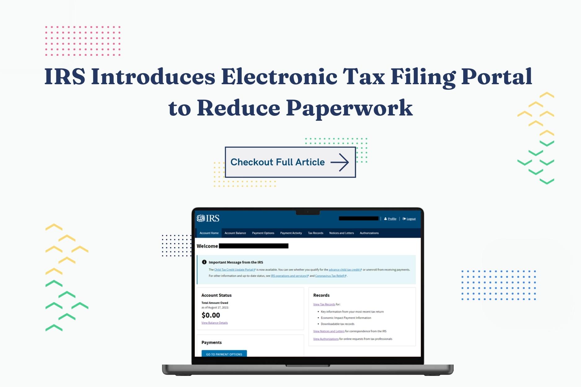 The IRS has launched a free online portal for filing tax returns; the ...